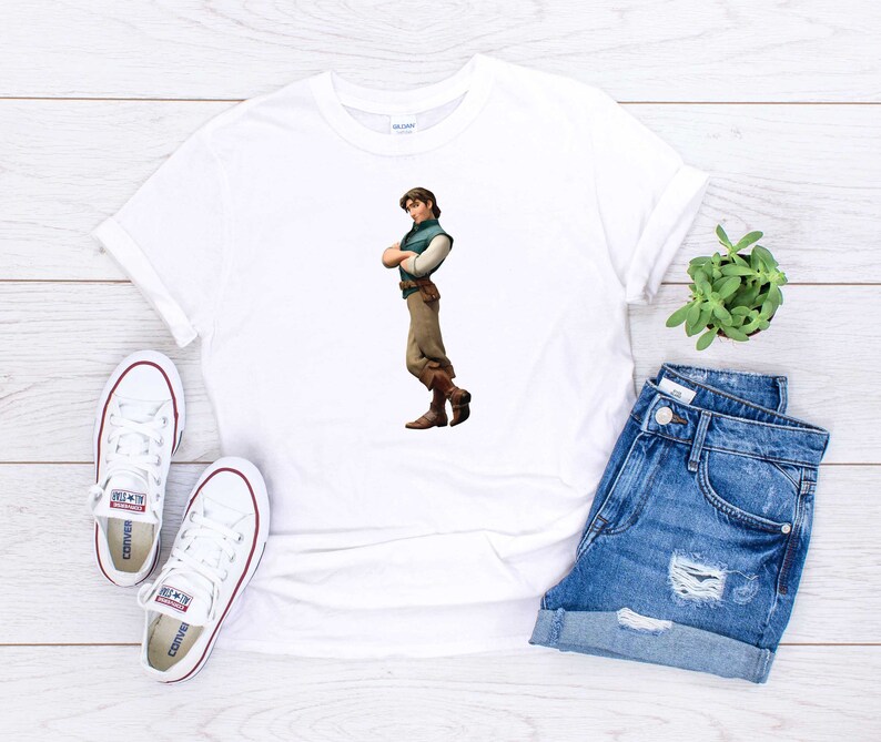 Flynn Rider T-shirt Rapunzel Tangled Disney Fan Shirts Adult - Etsy