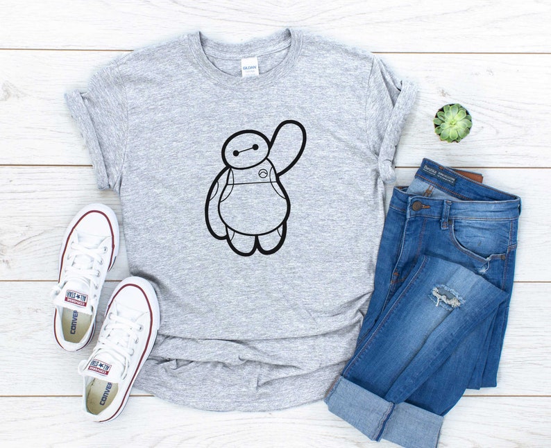 Baymax T-shirt Big Hero 6 Fan Shirts Adult Men's S-3XL - Etsy