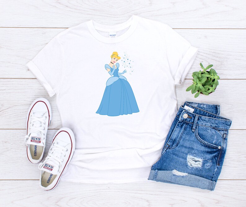 Cinderella T Shirt Disney Princess Fan Shirts Adult Mens Etsy