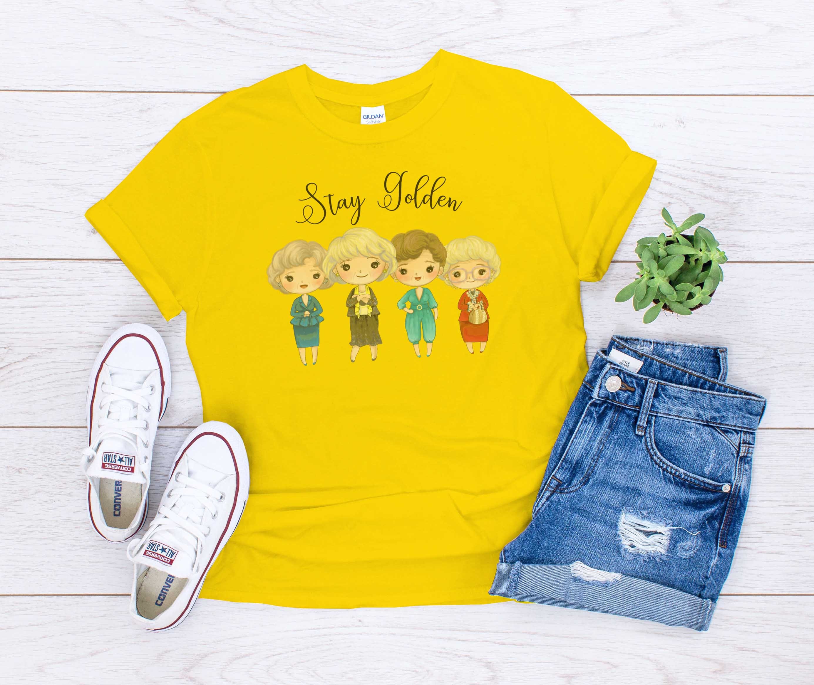 Stay Golden T-shirt Golden Girls Fan Shirts Adult Men's | Etsy