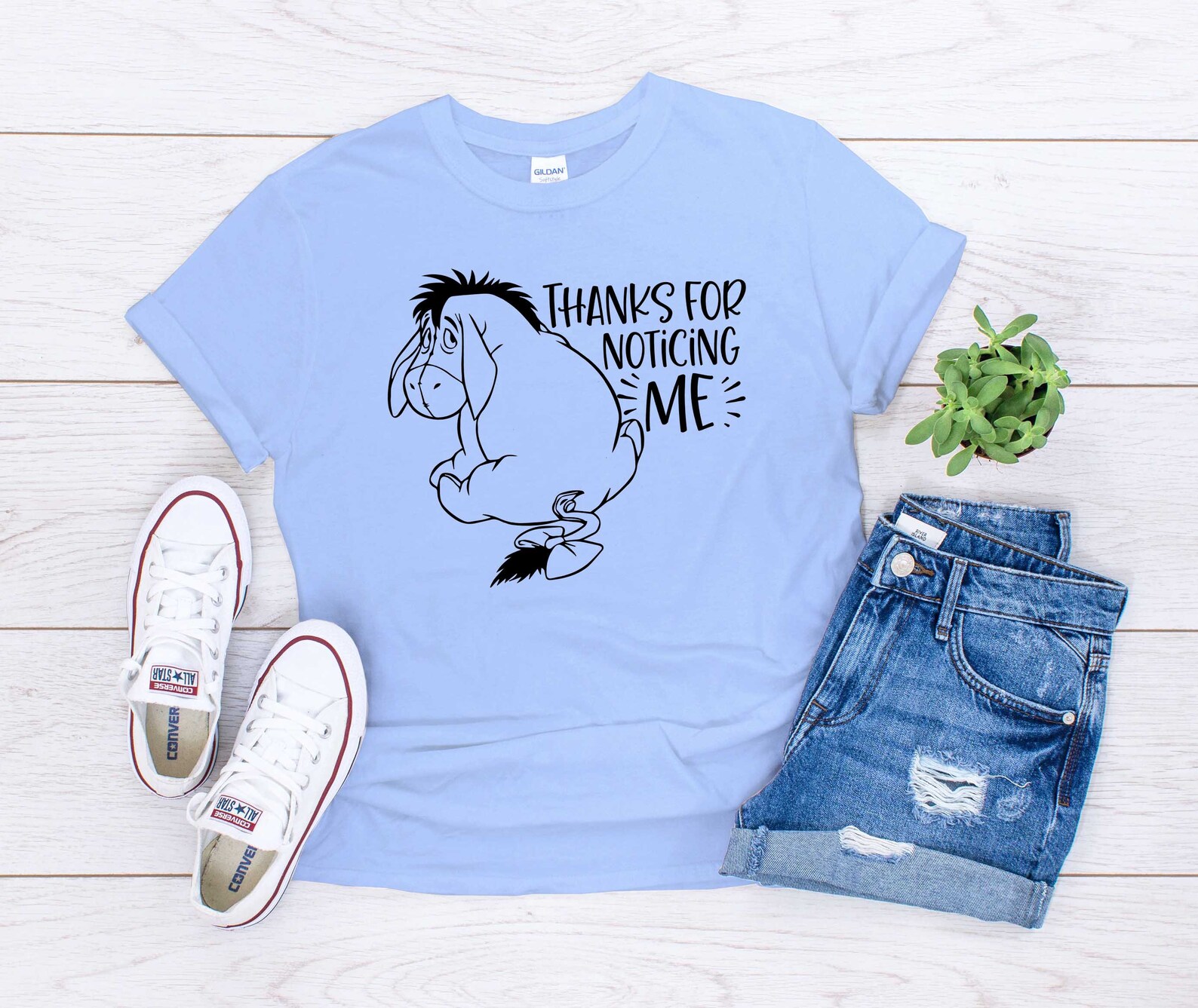 Thanks for Noticing Me Eeyore T-shirt Winnie Pooh Fan Shirts Adult Men ...