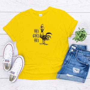 Hei Girl Hei T-shirt Moana Hei Hei Disney Fan Shirts Adult Men's S-3XL ...