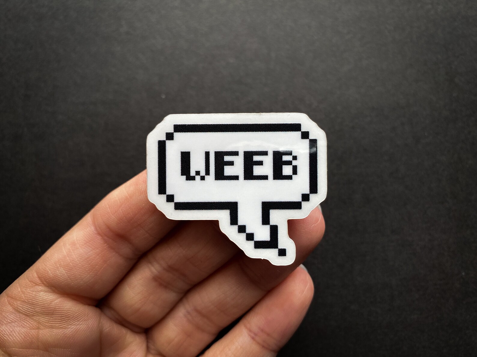 Weeb Speech Bubble Sticker Weeb Sticker Weeb Decal Anime | Etsy