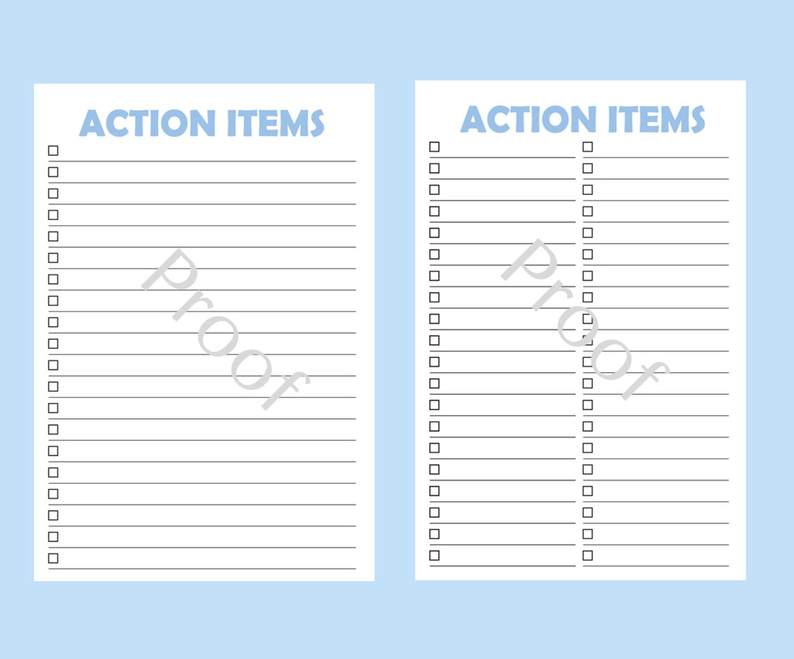 A5 to Do List Printable, A5 Planner Printables, Printable Checklist, to ...