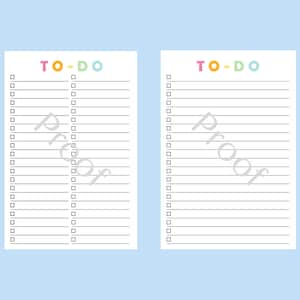 A5 to Do List Printable A5 Planner Printables Printable - Etsy