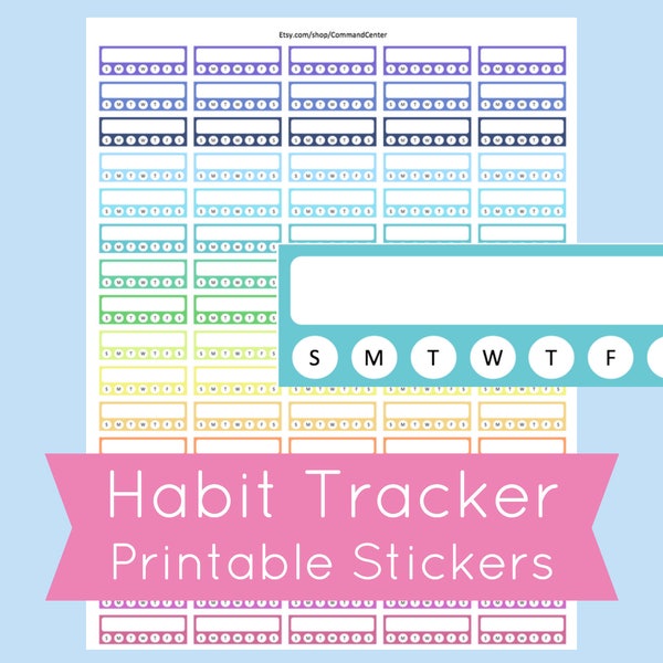 Erin Condren Habit Tracker Printable - Etsy