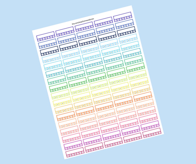 Weekly Habit Tracker Sticker, Weekly Habit Tracker Sticker for Use With ...