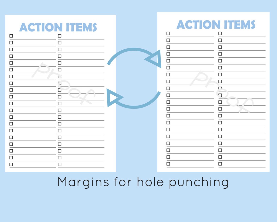 A5 to Do List Printable, A5 Planner Printables, Printable Checklist, to ...
