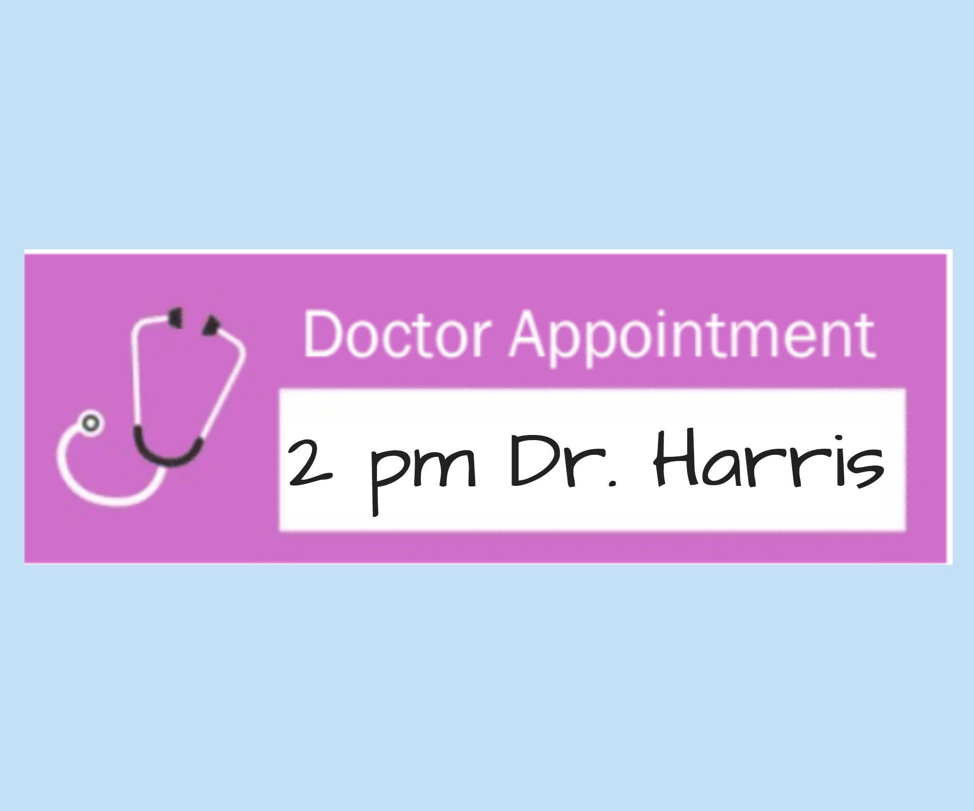 Doctor Appointment Stickers, Printable Doctor Appointment Stickers for ...