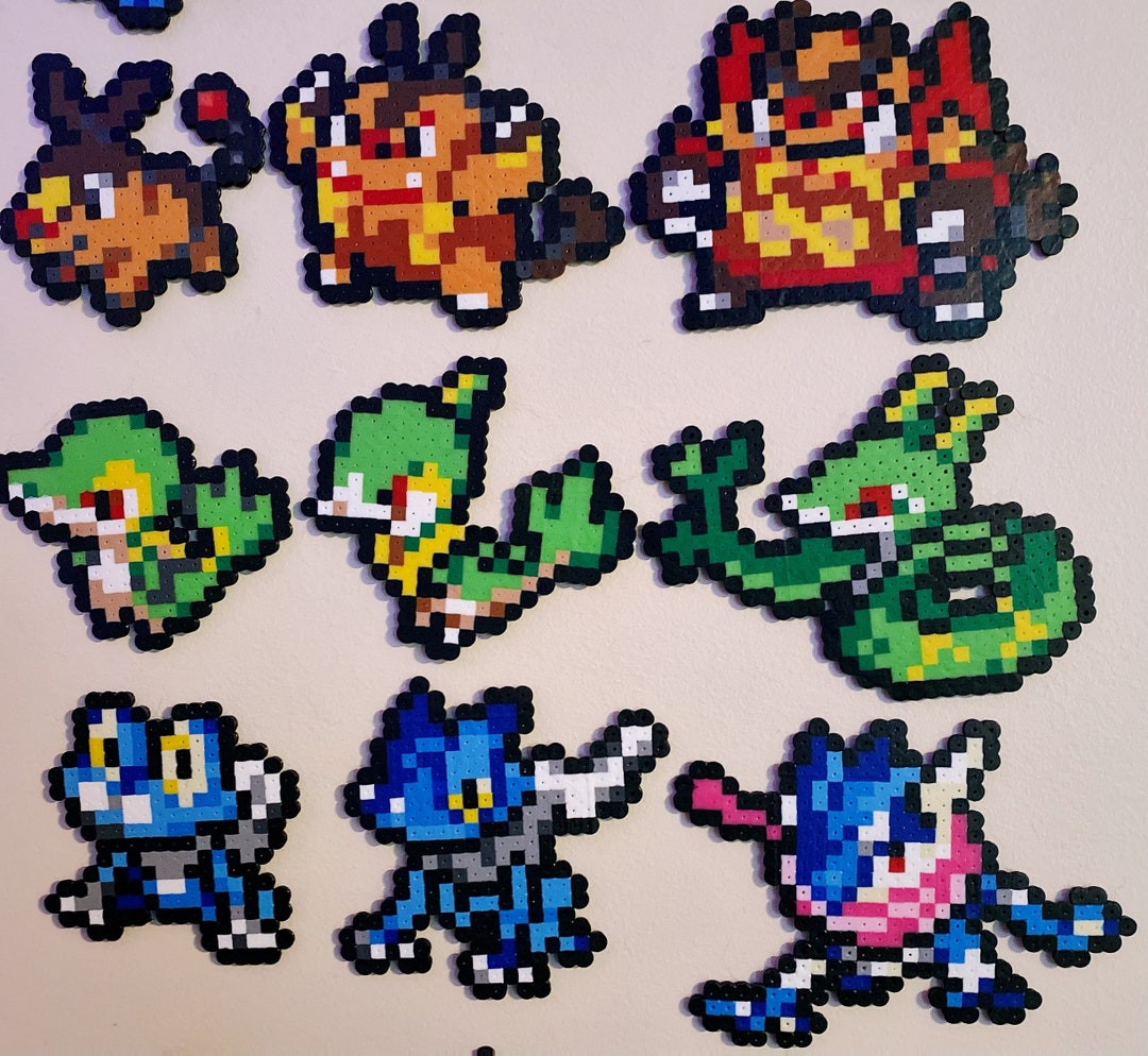 Gen 5 Pokemon Starter Perler Beads - Etsy