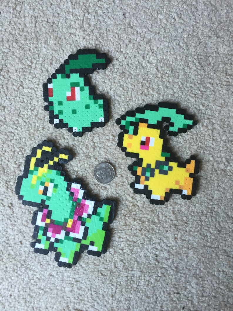 Gen 2 Pokemon Starter Perler Beads - Etsy