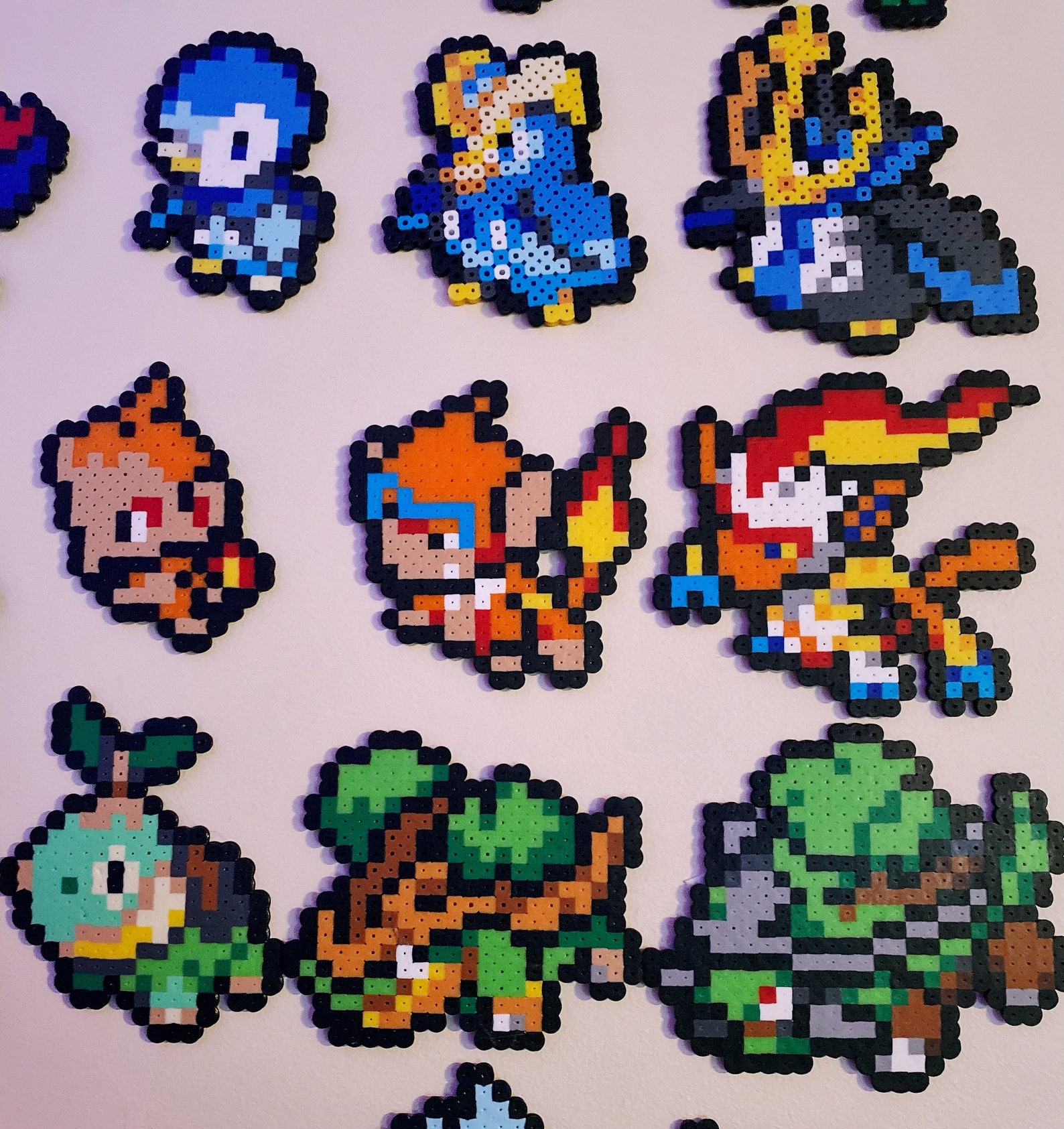 Gen 4 Pokemon Starter Perler Beads - Etsy