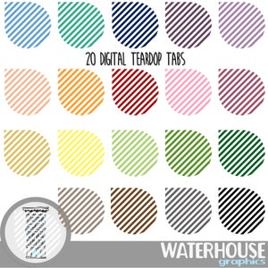 COLORFUL Digital Planner Tabs Instant DIGITAL DOWNLOAD Colorful Tabs ...