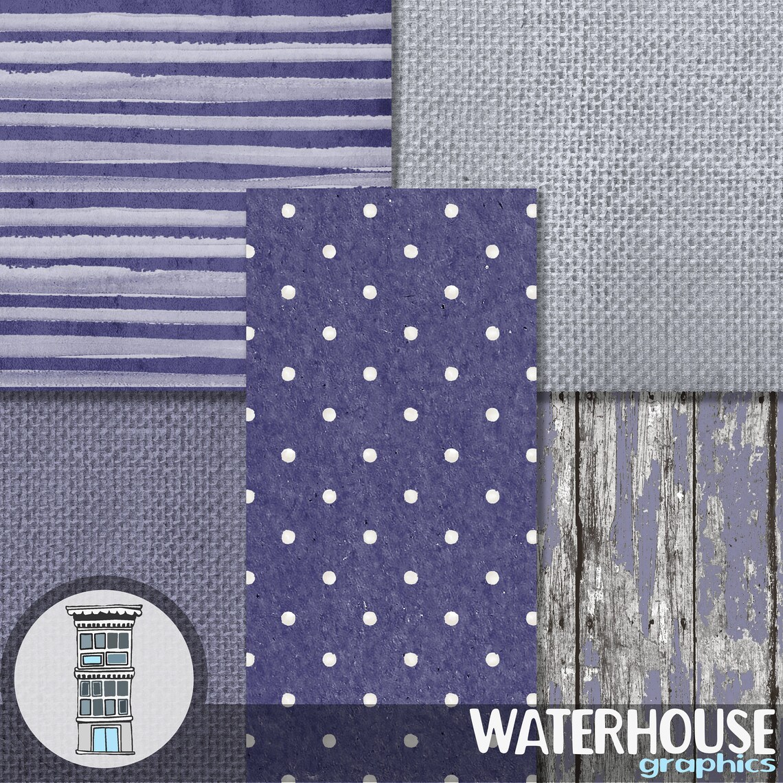 Navy Blue Digital Paper Pack INSTANT DOWNLOAD Navy Blue - Etsy