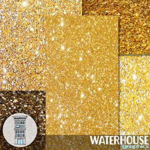 Digital Gold Glitter Paper Pack INSTANT DOWNLOAD Gold Sparkle Bling ...