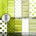 Watercolor Chartreuse Green Digital Paper Pack INSTANT Digital DOWNLOAD ...
