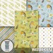 Spring Digital Paper Pack Hand Drawn Birds Floral Patterns INSTANT ...