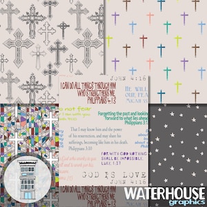 Religious Digital Paper Pack INSTANT DOWNLOAD Bible Verses Digital ...