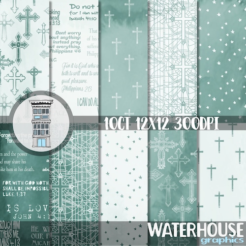 Antique Bible Digital Paper Pack INSTANT DOWNLOAD Religious - Etsy