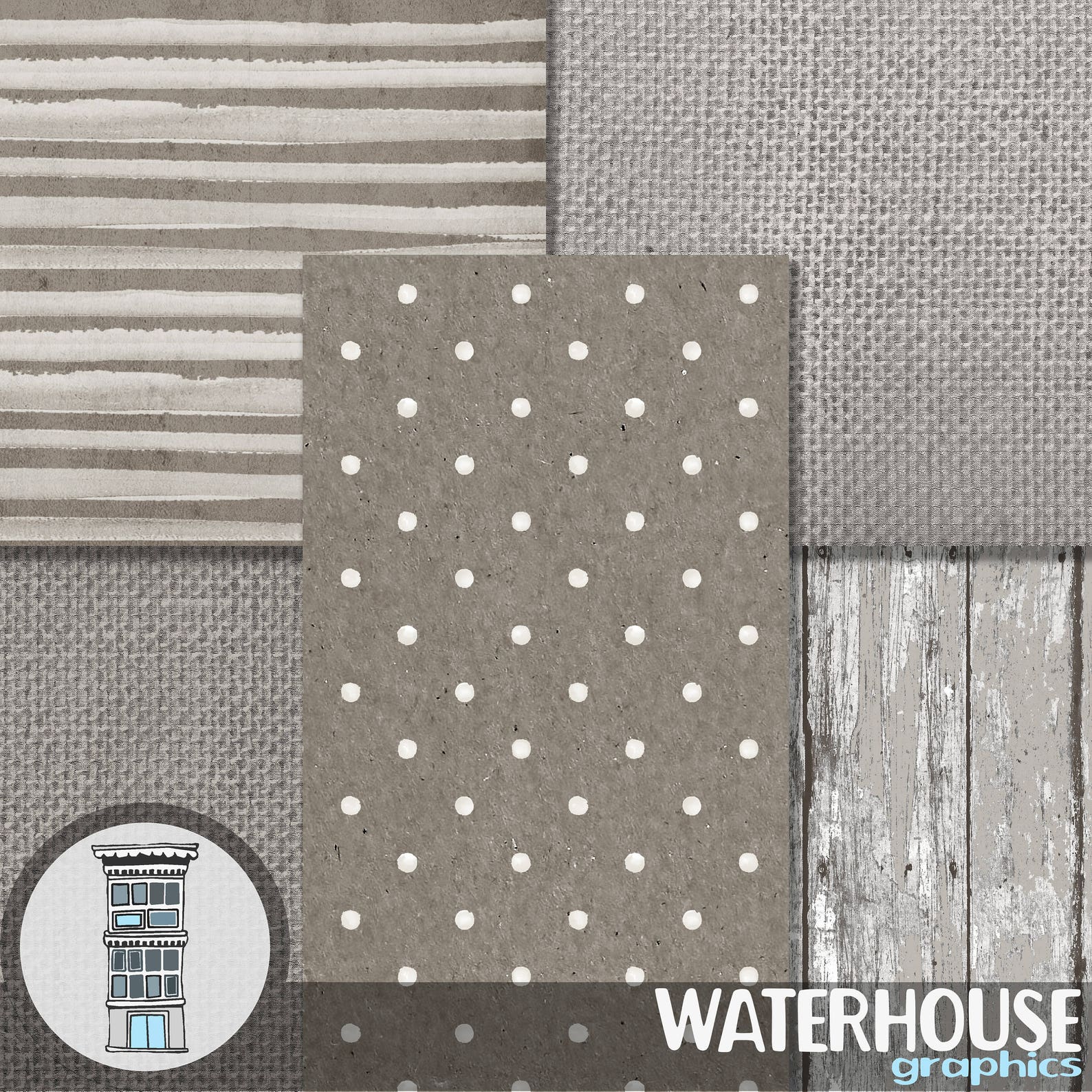 Rustic Taupe Digital Paper Pack INSTANT Download Tan Burlap - Etsy