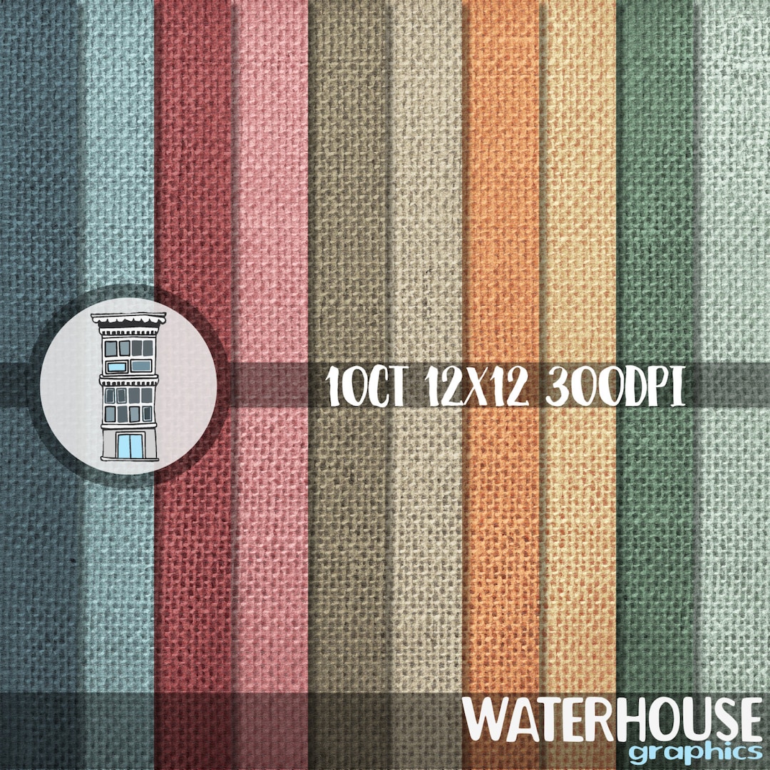 Digital Burlap Paper, Instant Download Rustic Digital Paper W Burlap ...
