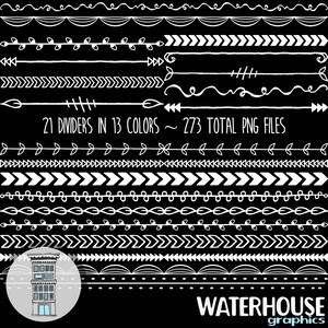 Digital Borders Bundle Set Dividers INSTANT DOWNLOAD Bundle Clip Art ...