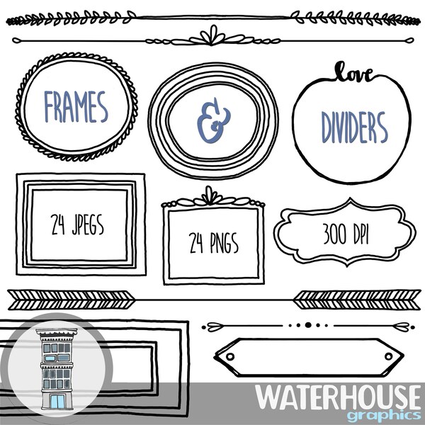 Doodle Frames - Etsy