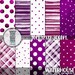 Fuchsia Purple Watercolor Digital Paper Pack Instant Digital DOWNLOAD ...