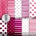 Hot PINK Watercolor Digital Paper Pack INSTANT Digital | Etsy