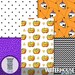 Halloween Digital Paper Pack INSTANT DOWNLOAD Hand Drawn Pumpkins ...