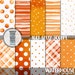 ORANGE Watercolor Digital Paper Pack Instant Digital DOWNLOAD Orange ...
