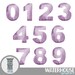 Purple Watercolor Letters Numbers Instant Digital Download PURPLE ...