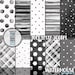 GRAY Watercolor Digital Paper Pack Instant Digital DOWNLOAD Dark Gray ...