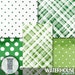 Watercolor GREEN Digital Paper Pack INSTANT Digital DOWNLOAD Watercolor ...