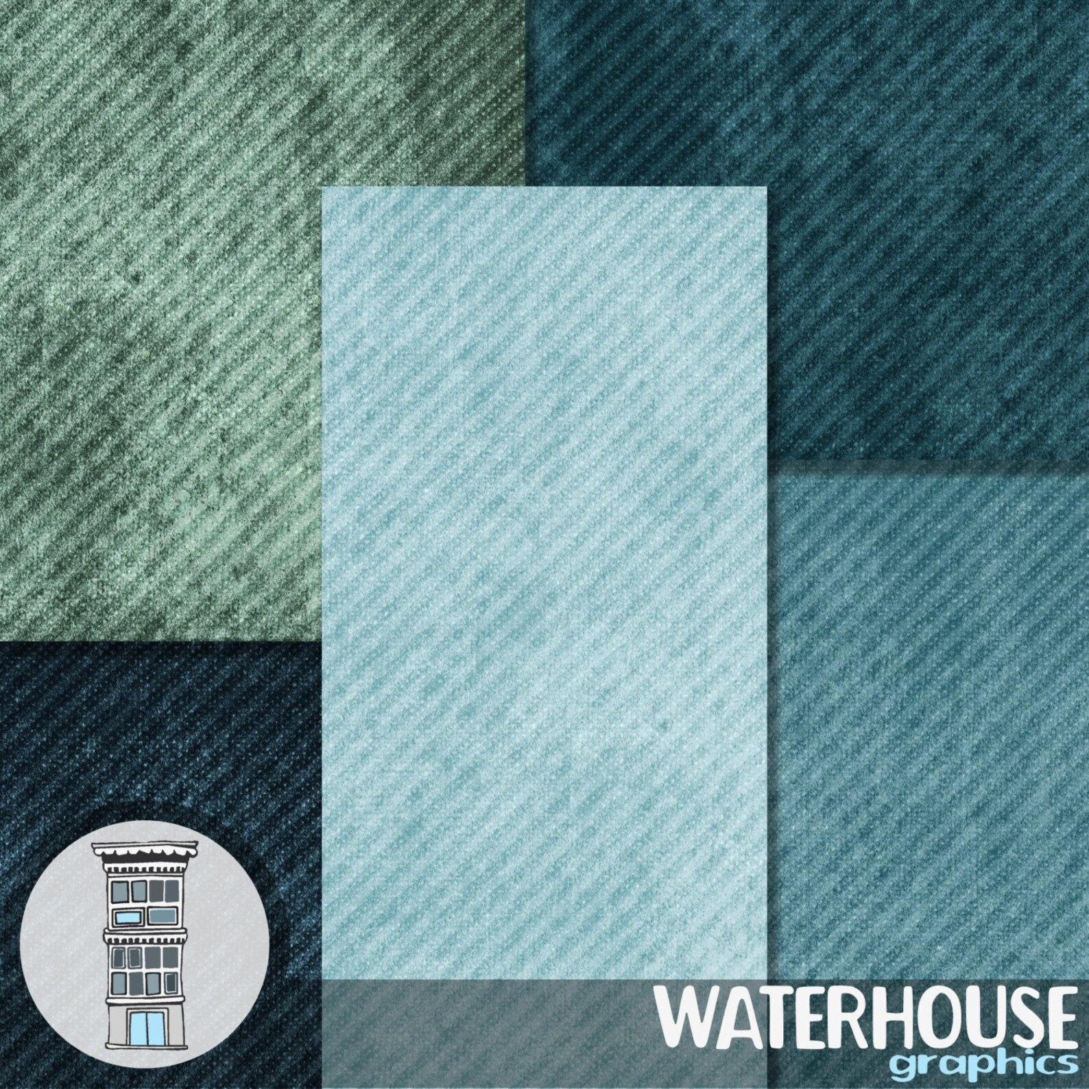 Blue Digital Paper Pack INSTANT DIGITAL DOWNLOAD Distressed - Etsy