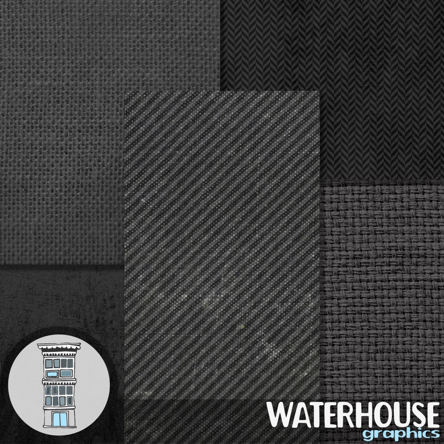 Black Digital Paper Pack INSTANT DOWNLOAD Dark Papers Black | Etsy