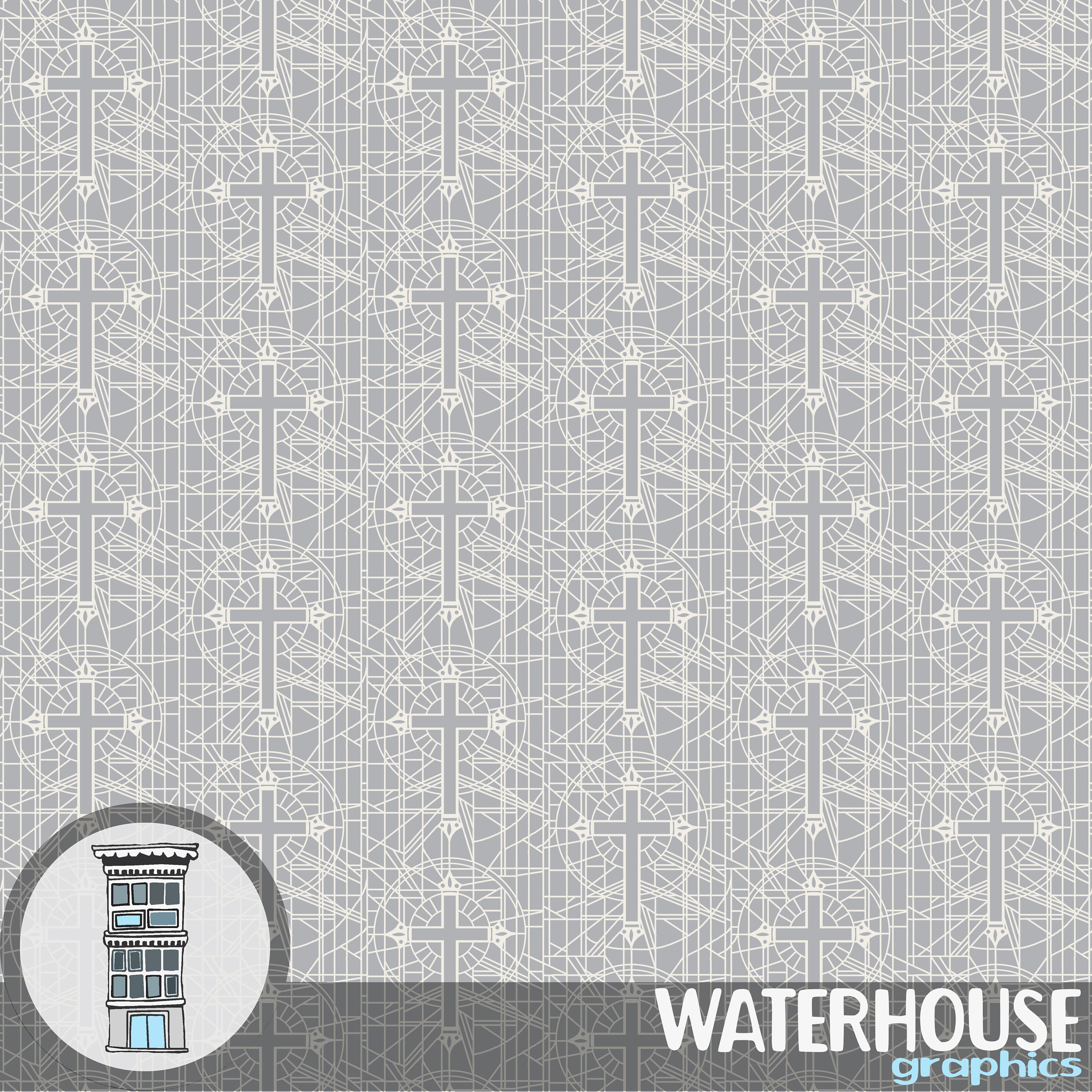 Religious Digital Paper Pack INSTANT DOWNLOAD Bright Stained Glass ...