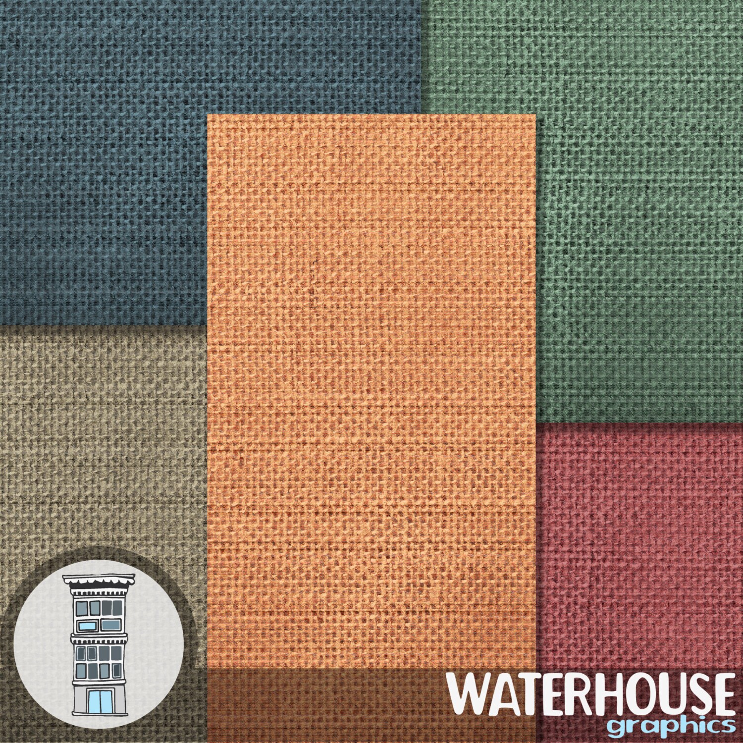 Digital Burlap Paper, Instant Download Rustic Digital Paper W Burlap ...