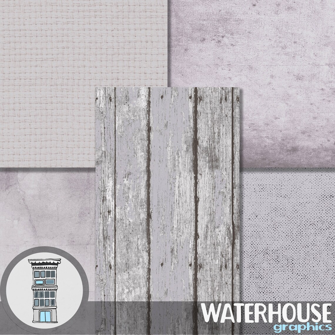 Lilac Silver Gray Digital Paper Pack INSTANT DOWNLOAD neutral | Etsy