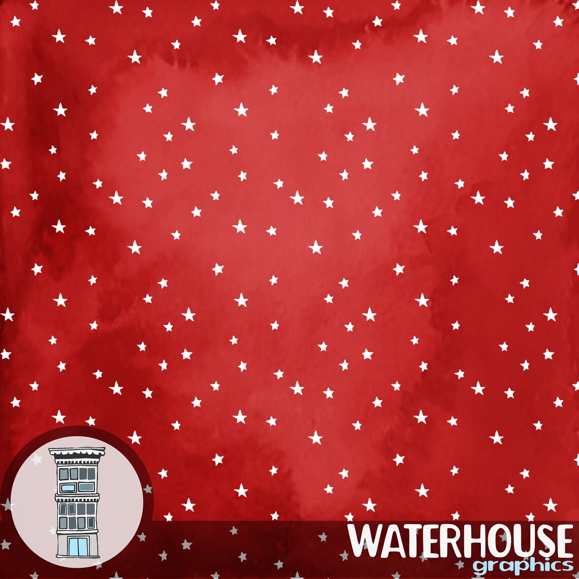 Christmas Watercolor Papers Bright RED & GREEN Digital Paper | Etsy