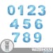 Blue Watercolor Letters Numbers Instant Digital Download BLUE ...