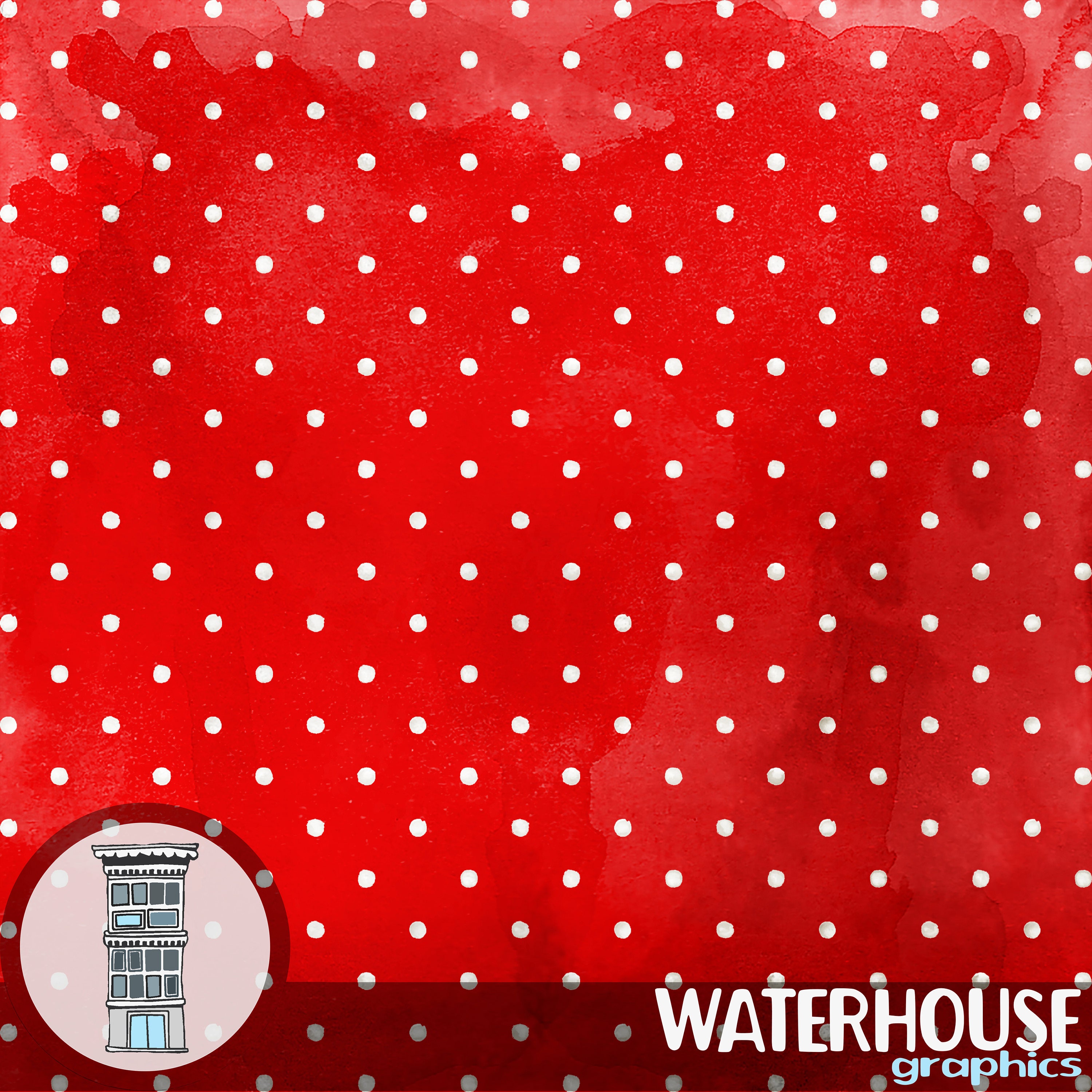 Christmas Watercolor Papers Bright RED & GREEN Digital Paper - Etsy