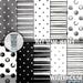 Black Watercolor Digital Paper Pack INSTANT Digital DOWNLOAD | Etsy