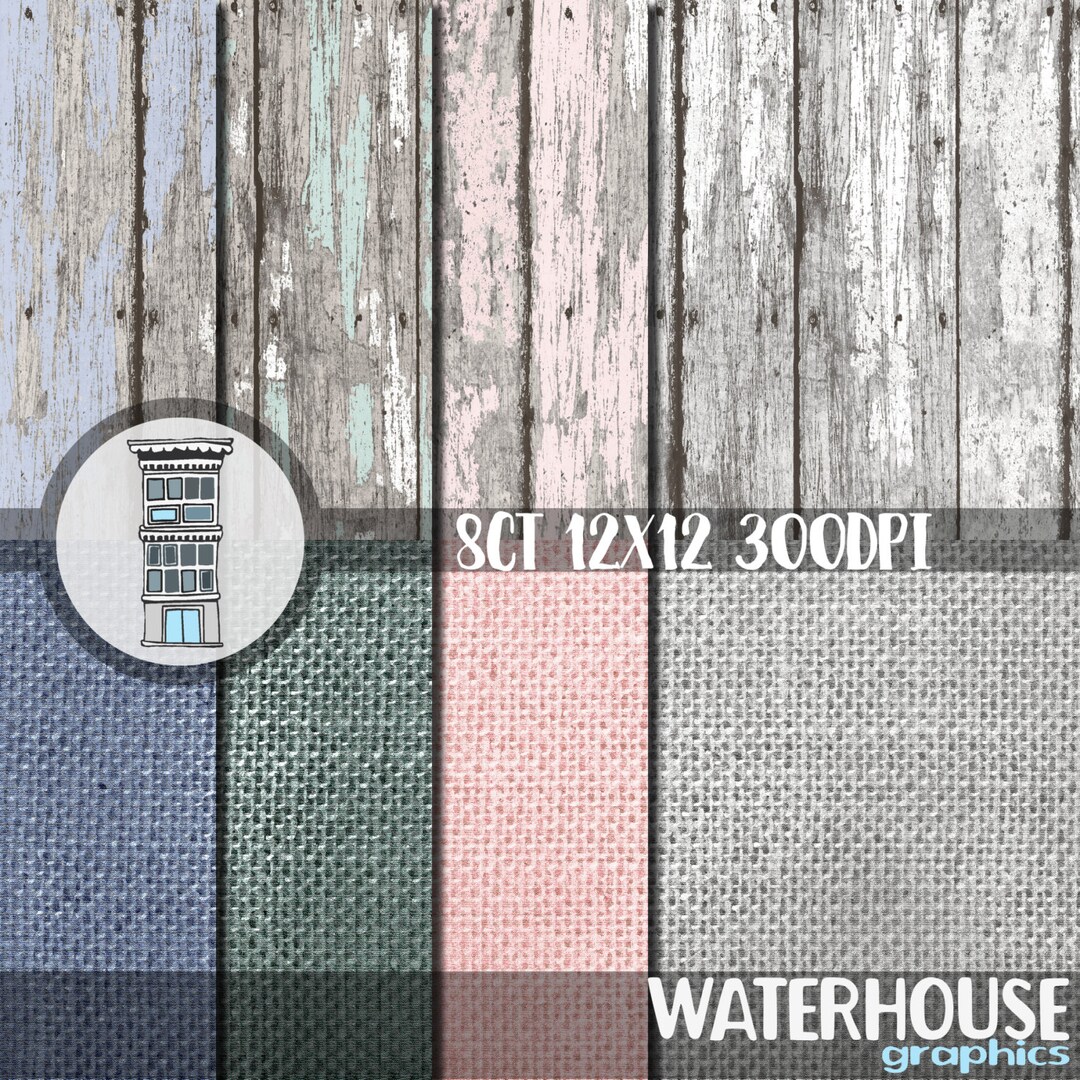 Rustic Digital Paper Pack INSTANT DOWNLOAD Distressed Wood Papers ...