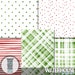 Christmas Watercolor Papers Bright RED & GREEN Digital Paper Pack ...