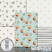 Digital Paper Pack PEACH Mint INSTANT DOWNLOAD Watercolor Dots Stripes ...