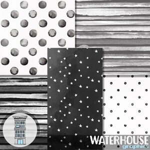 GRAY Watercolor Digital Paper Pack Instant Digital DOWNLOAD - Etsy