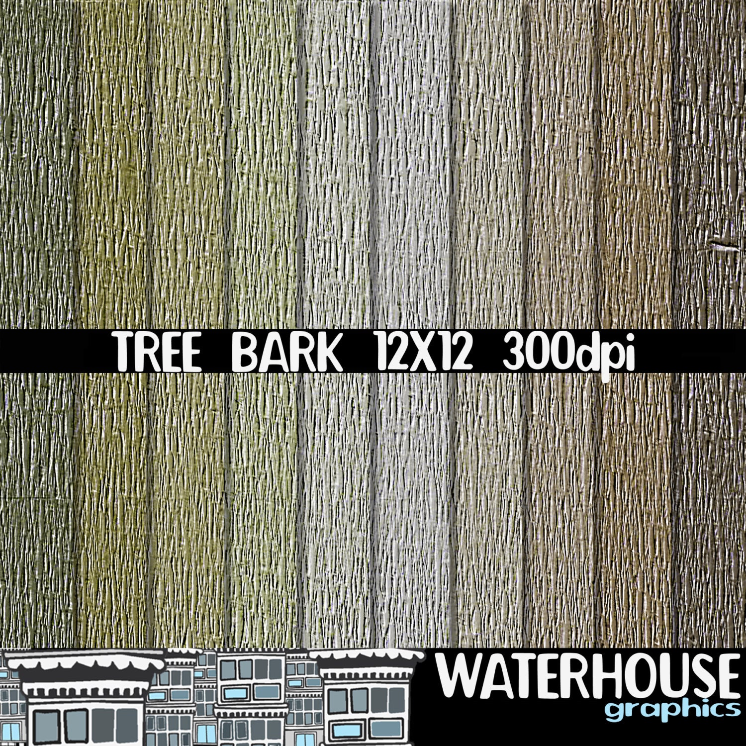 Digital Tree Bark Paper Pack Instant Download Rustic Nature Earth ...