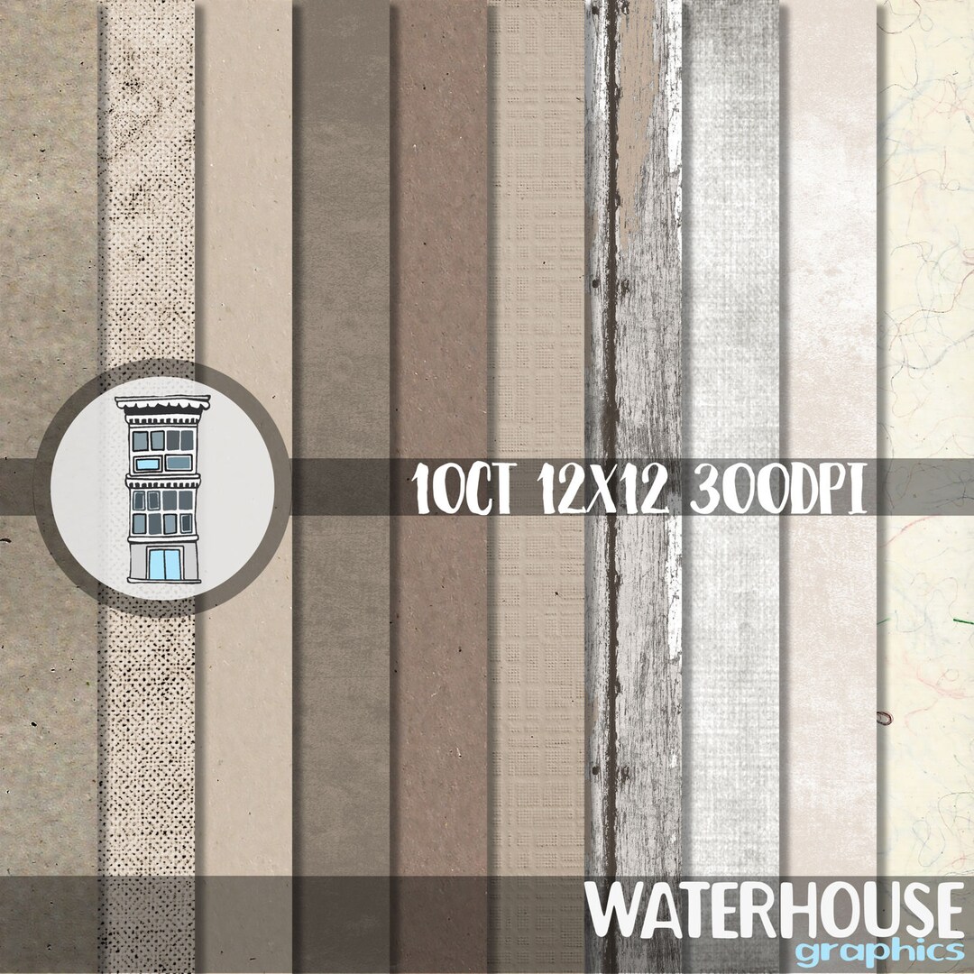 Rustic Digital Paper Pack INSTANT DIGITAL DOWNLOAD Neutral Backgrounds ...