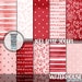 Valentine Watercolor Digital Paper Pack for Digital Scrapbooking ...